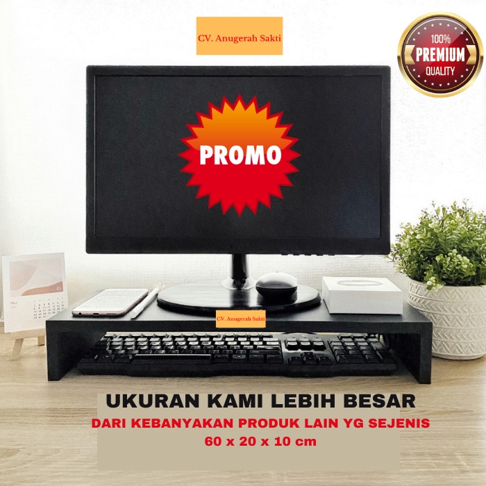Jual Alas Laptop Meja Rak Peninggi Monitor Stand Pc Komputer Laptop ...
