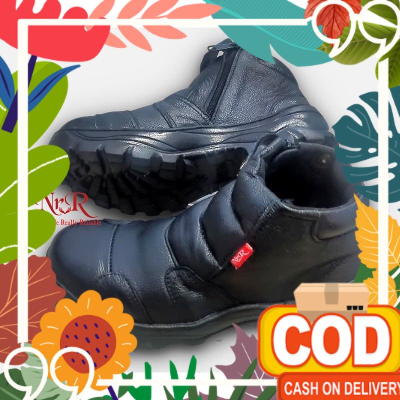 Jual Kualitas Istimewa / Sepatu safety BOOT RESLETING kulit sapi asli ...
