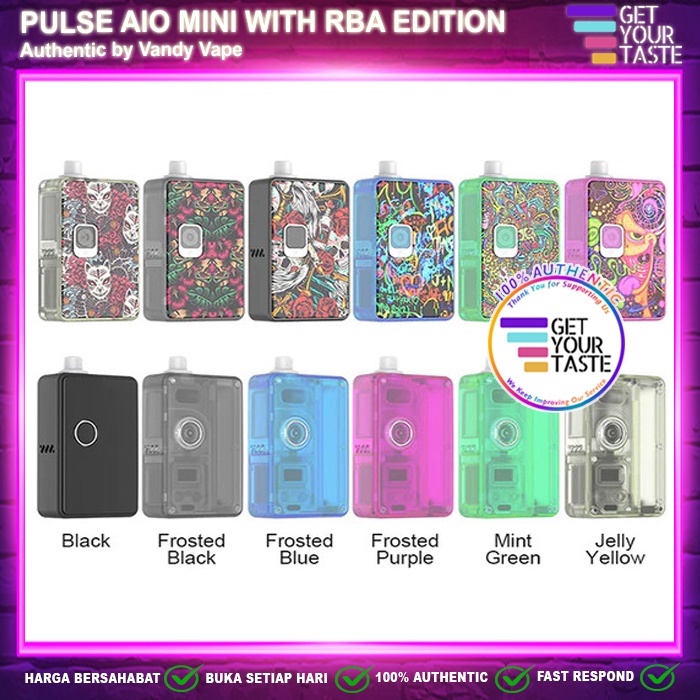 Jual Pulse AIO Mini Kit With RBA Edition Authentic by Vandy Vape | Shopee Indonesia