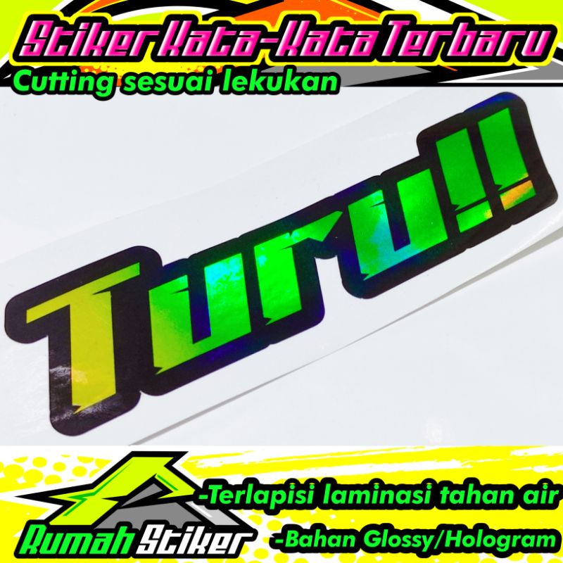 Jual stiker turu hologram | Shopee Indonesia