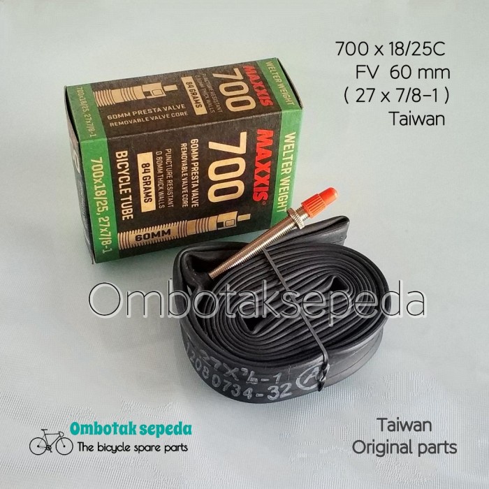 Jual BAN DALAM 700 X 18-25C FV 60 MM MAXXIS TAIWAN ORIGINAL | Shopee Indonesia