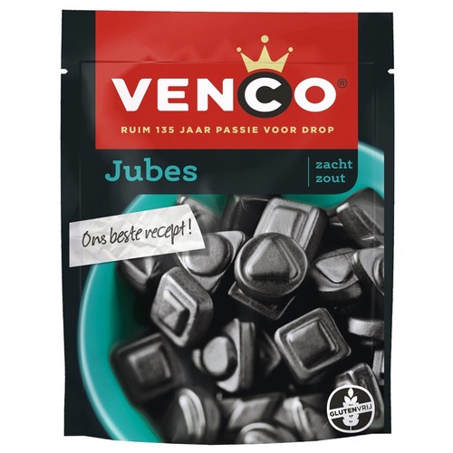 Jual Permen Venco Jubes Zacht Zout Drop Licorice 260 Gram | Shopee ...