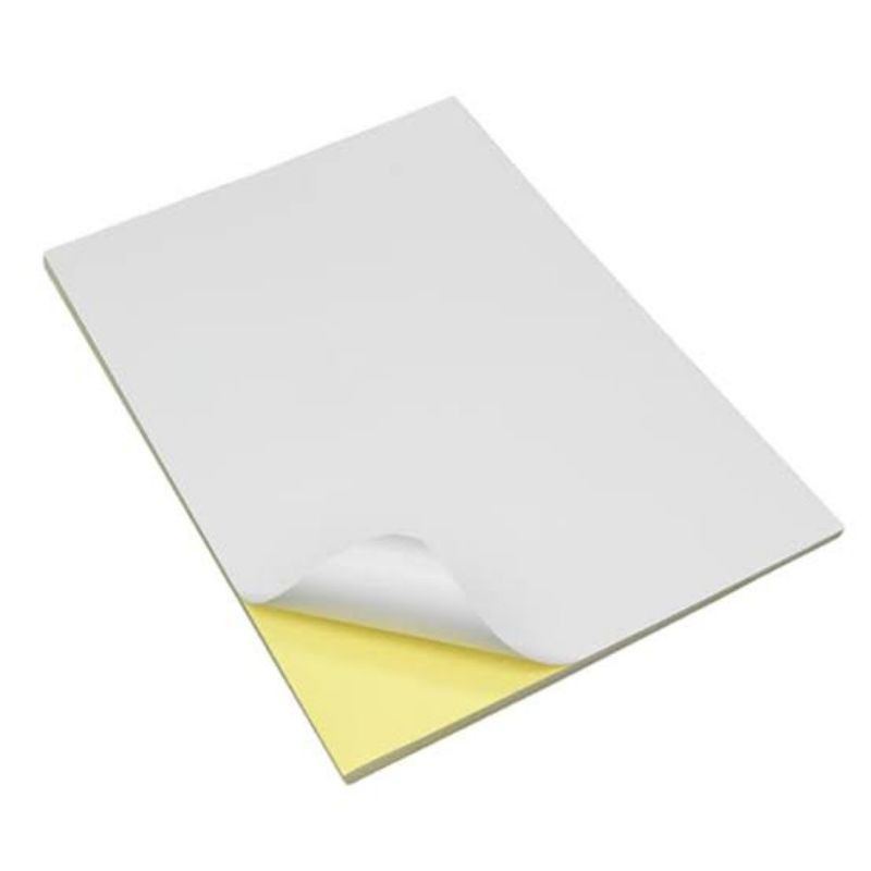 Jual Sticker Kertas HVS A4 | Sticker Label Packing | Folio Delis Kuning ...