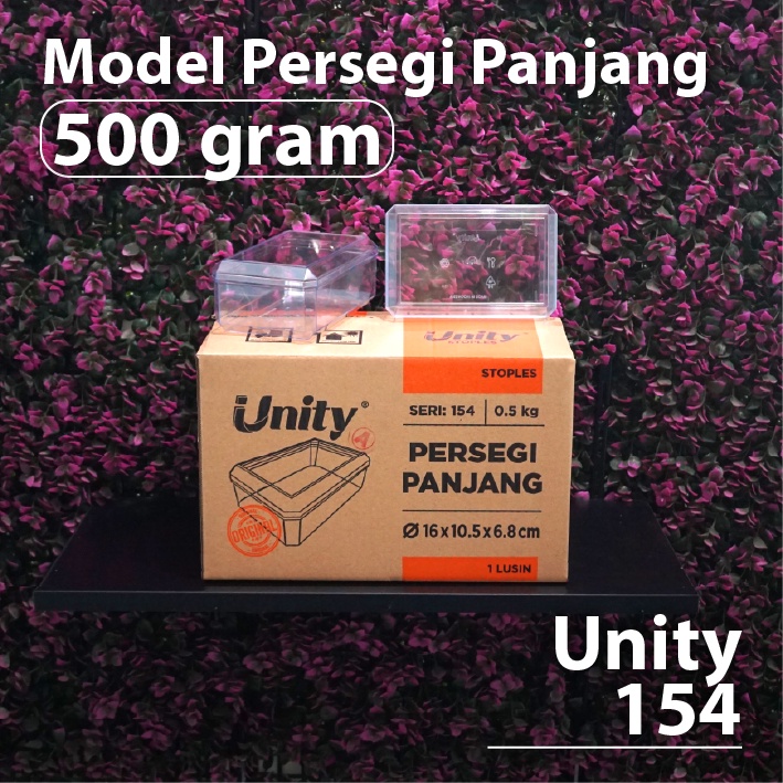 Jual Toples Unity 154 - Model Persegi Panjang - Volume 500 gram - 0.5 kg | Shopee Indonesia