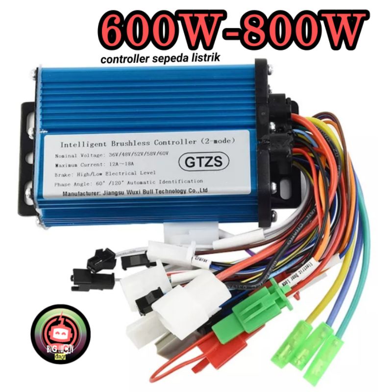 Jual CONTROLLER SEPEDA LISTRIK 36V 48V 52V 58V 60V 600W - 800W UNIVERSAL KONTROLER CONTROLER ...