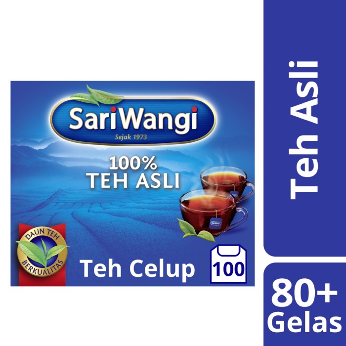 Jual Sariwangi Asli Tea Bag 100 | Shopee Indonesia