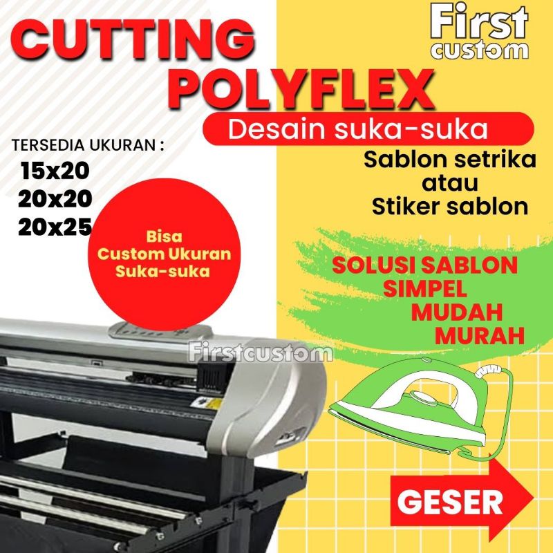 Jual sablon cutting polyflex suka suka | sablon custom | sablon setrika ...