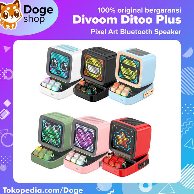 Jual Divoom Ditoo-Plus Speaker Bluetooth With Led Pixel Art Rgb Plus Retro | Shopee Indonesia