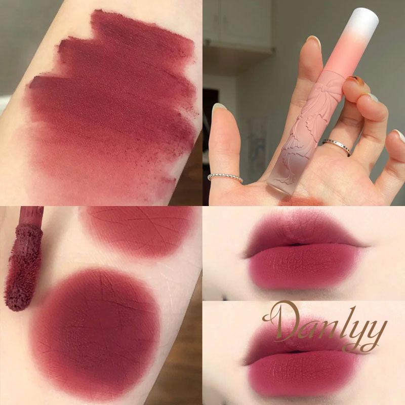 Jual COD ️ Lip Mud Velvet Matte Lipstik Kemasan Lucu Pita Waterproof ...