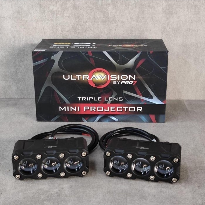 Jual Mini projie pro7 triple lens / 3 lensa ultravision by pro7 ...