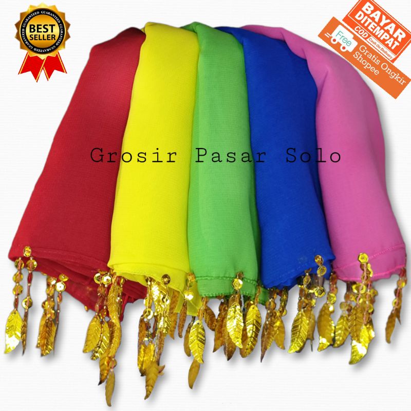 Jual Selendang tari anak / sampur anak murah / selendang tari ronce ...