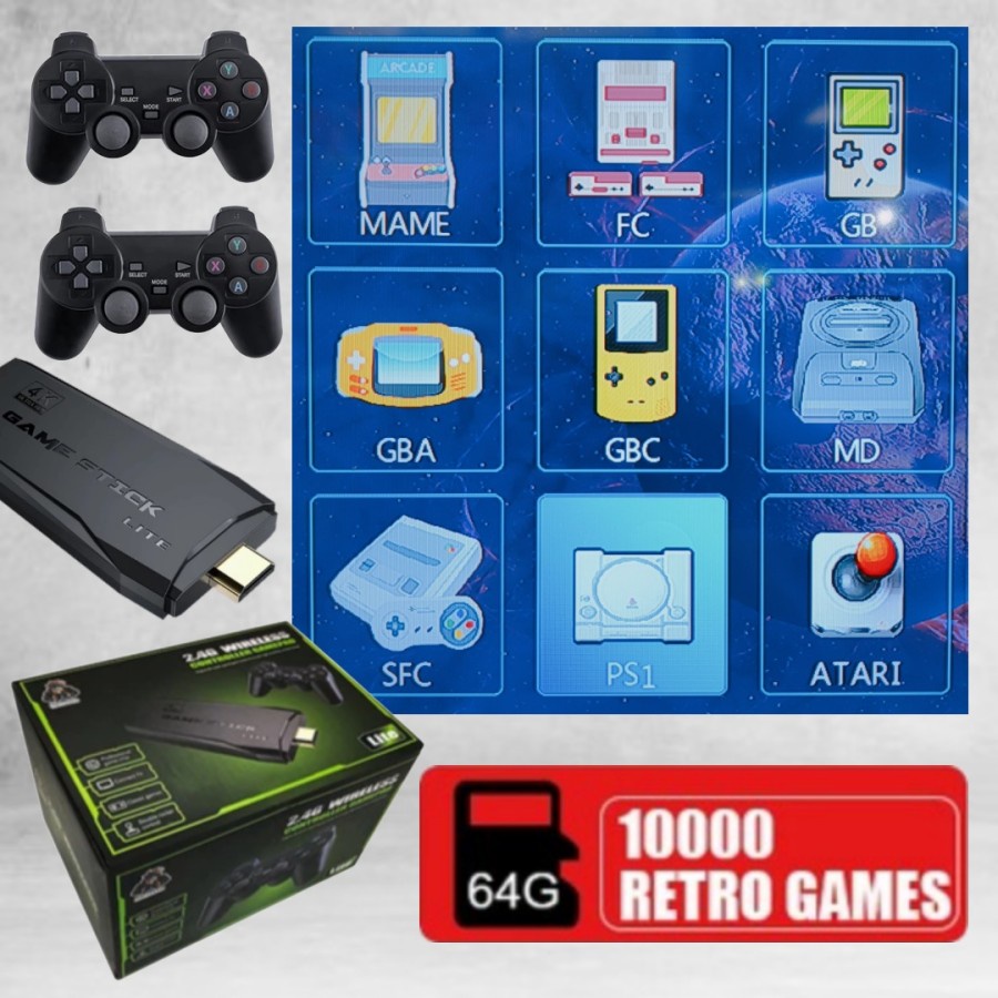 Jual Game Stick Lite 2.4G Wireless Controller Gamepad | Shopee Indonesia