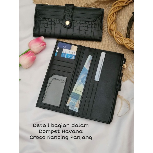 Jual Dompet_Croco_Panjang_ Havana | Shopee Indonesia