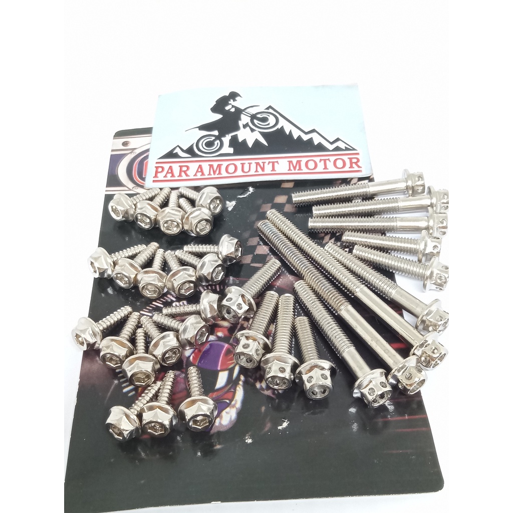 Jual baut probolt cvt Vario 125 150 plus baut body monel L honda flower ...