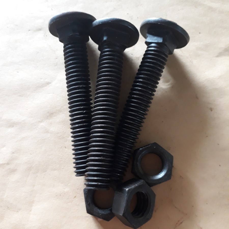Jual Baut + Mur CB 1/2 x 1 1/2 /(inchi)/CB payung hitam/panjang 4cm ...