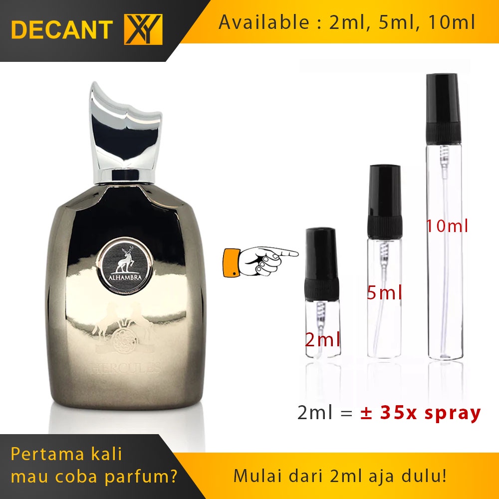 Jual Decant Parfum Lattafa Hercules Maison Alhambra | Shopee Indonesia