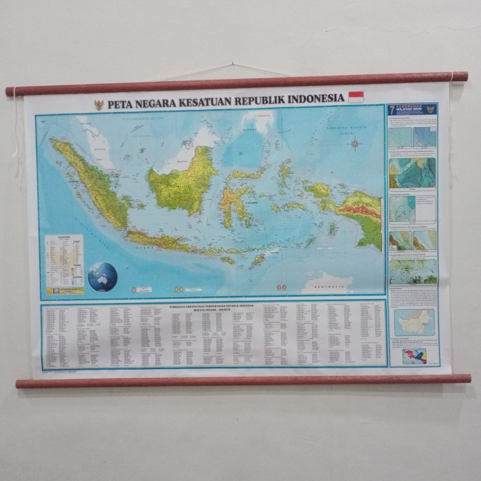Jual Didik Peta Indonesia Nkri Bingkai Uk 150X90Cm | Shopee Indonesia