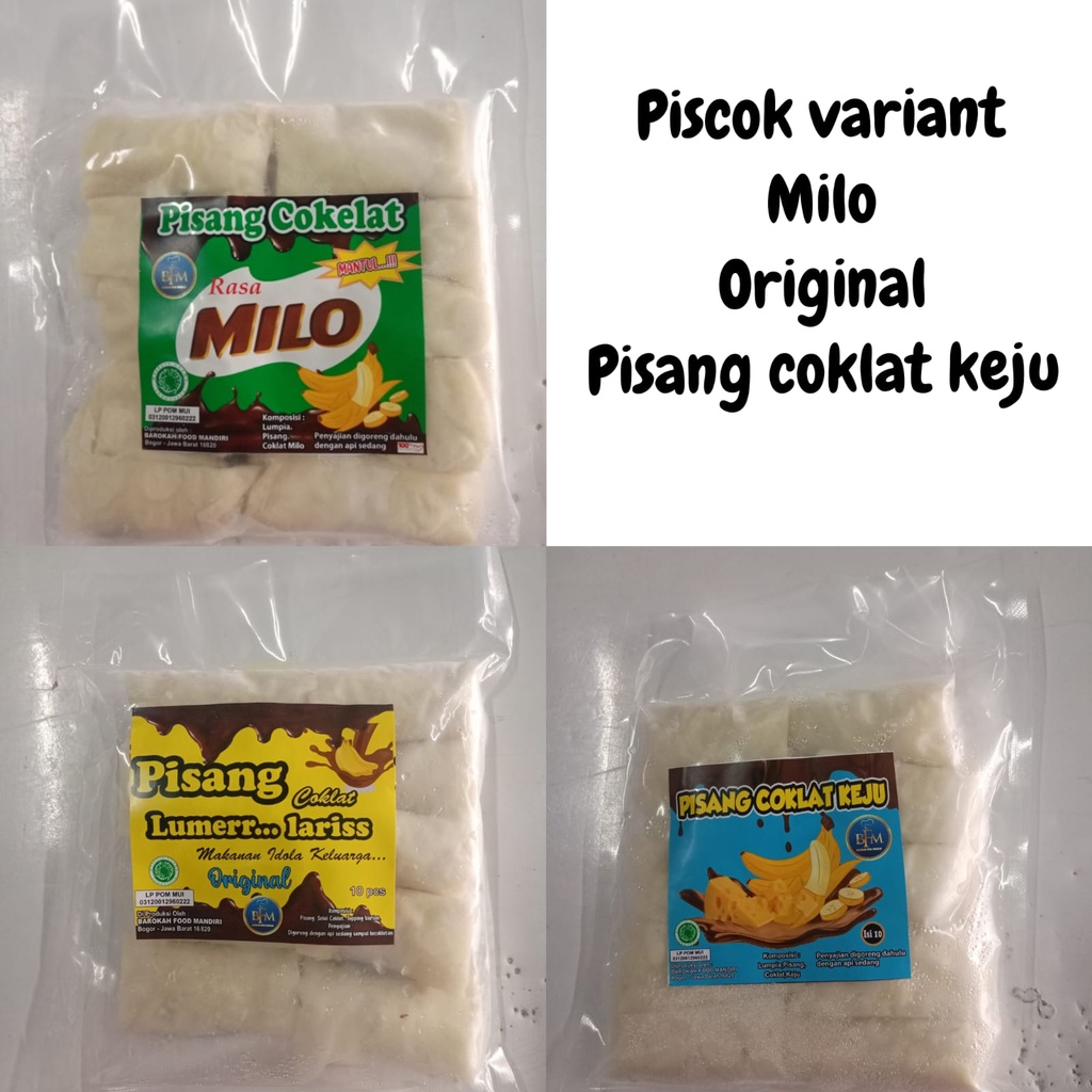 Jual Pisang Lumer Cokelat / Pisang Meler / Piscok Toping Cemilan ...
