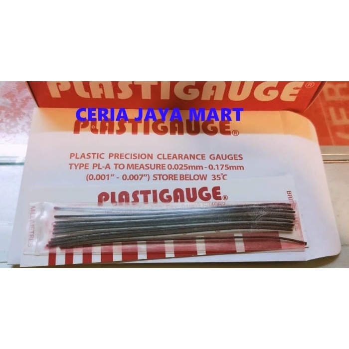Jual Plasti gauge red plastigauge plastic gauge merah 0.025-0.175MM ...
