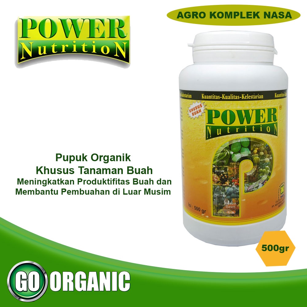 Jual PUPUK BUAH - PUPUK ORGANIK NASA - POWER NUTRITION 500GRAM - PUPUK ...