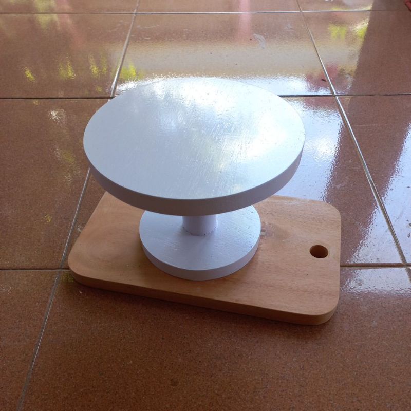 Jual meja kue tart/Cake stand bulat 30 cm/Display Cake/Roti | Shopee ...