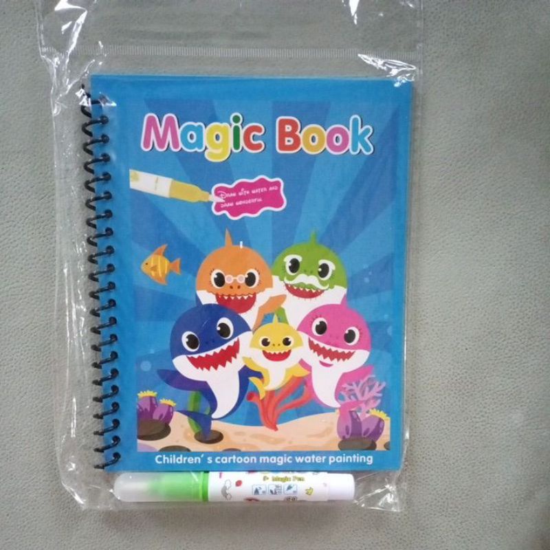 Jual Magic water book atau buku mewarnai pakai air putih atau magicbook ...