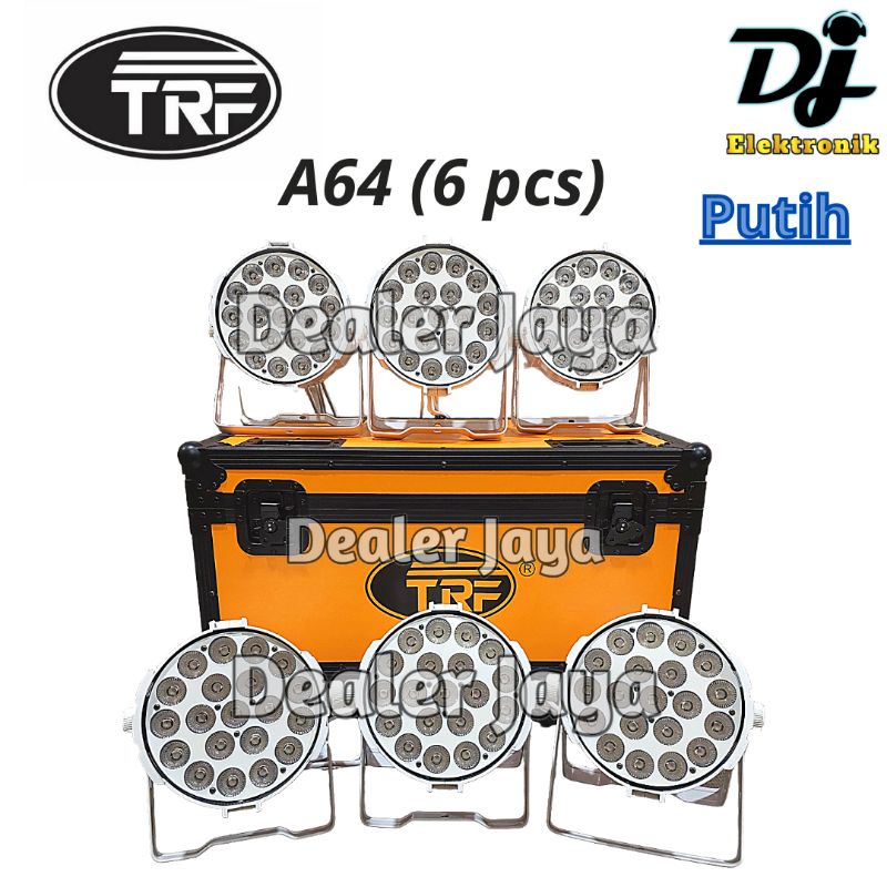 Jual Lampu Parled / Par Light TRF A 64 / A64 ( RGB WW ) + Hardcase (6 ...