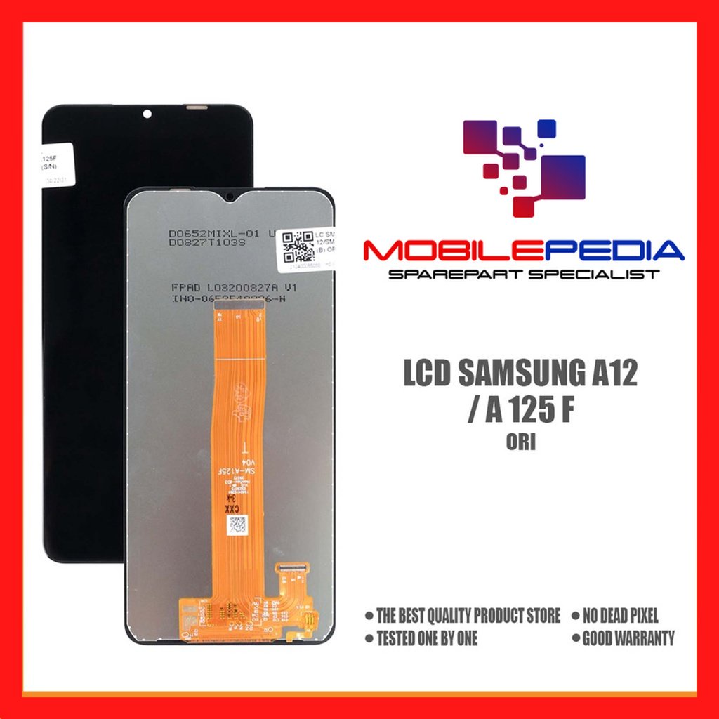 Jual LCD Samsung A12/A12F Original Fullset Touchscreen Garansi 1 Bulan ...