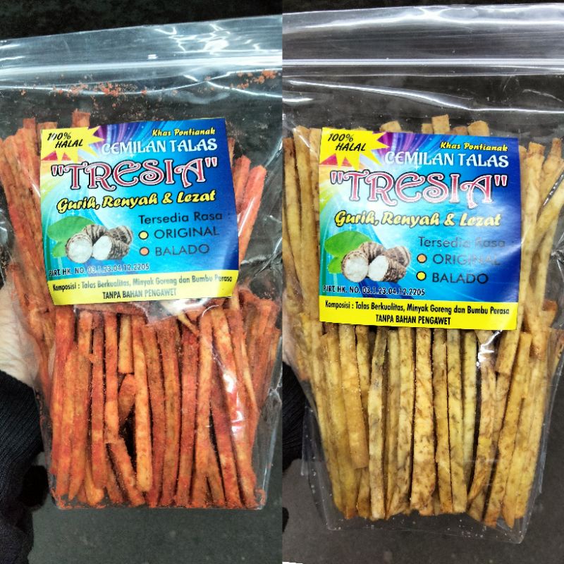 Jual Stick Talas TRESIA (±250gr) Snack Talas Pontianak / Oleh Oleh Khas ...