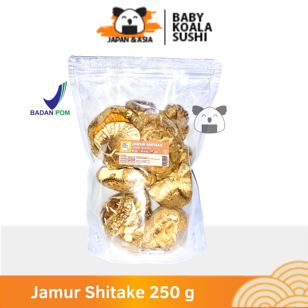 Jual JAMUR KUPING & SHITAKE KERING 250 g | Bokni Swalow Hitam Putih ...