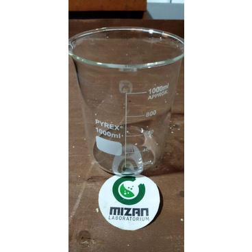 Jual Beaker glass /gelas kimia 1000 ml pyrex | Shopee Indonesia