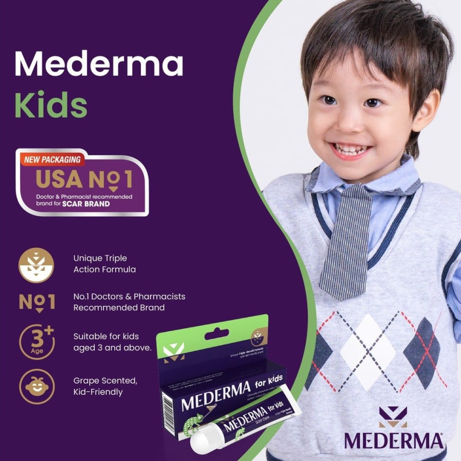 Jual MEDERMA GEL FOR KIDS 20 GR scar remover untuk anak 2 sampai 12 ...
