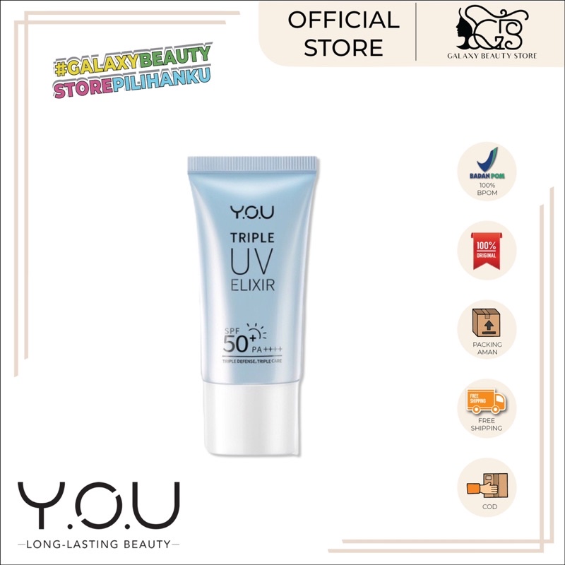 Jual YOU TRIPLE UV EXILIR SUNSCREEN SPF 50 PA++++ TRIPLE PROTECTION ...