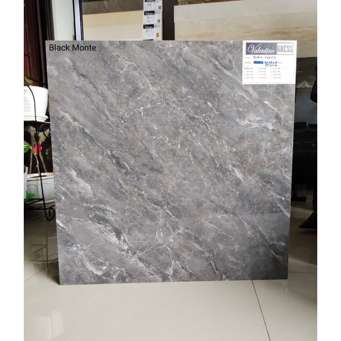 Jual Granite lantai 80x80 Black monte / Valentino gress/kw-1/ glossy ...