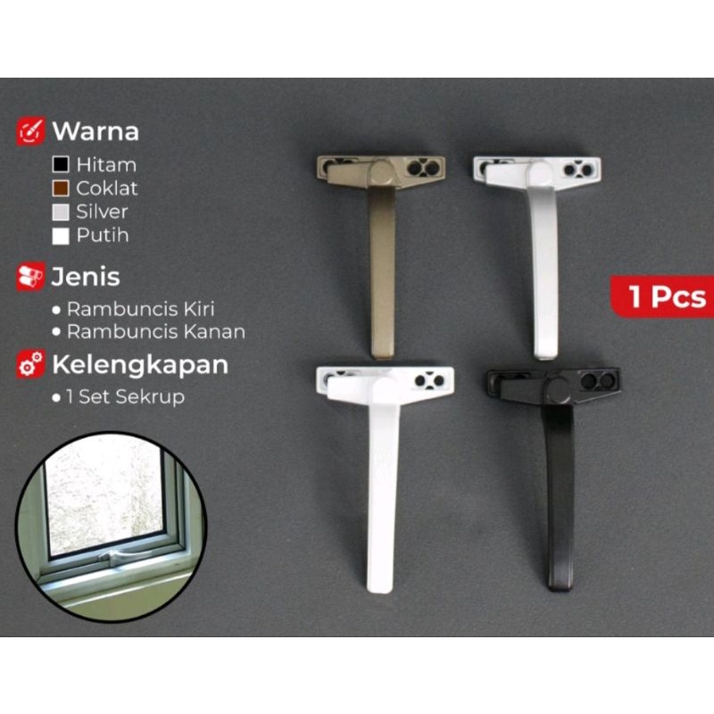 Jual Rambuncis Handle Jendela Aluminium | Shopee Indonesia