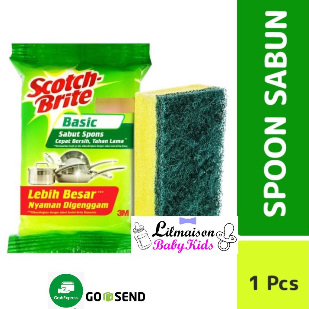 Jual *NEW* Scotch Brite ScotchBrite Sabut Spoon's - Spons Sabun Cuci ...