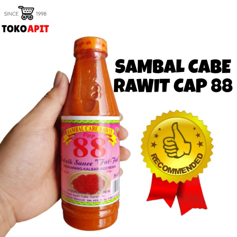Jual SAMBAL CABE RAWIT CAP 88 KHAS KALIMANTAN BARAT / SAMBAL RAWIT ...