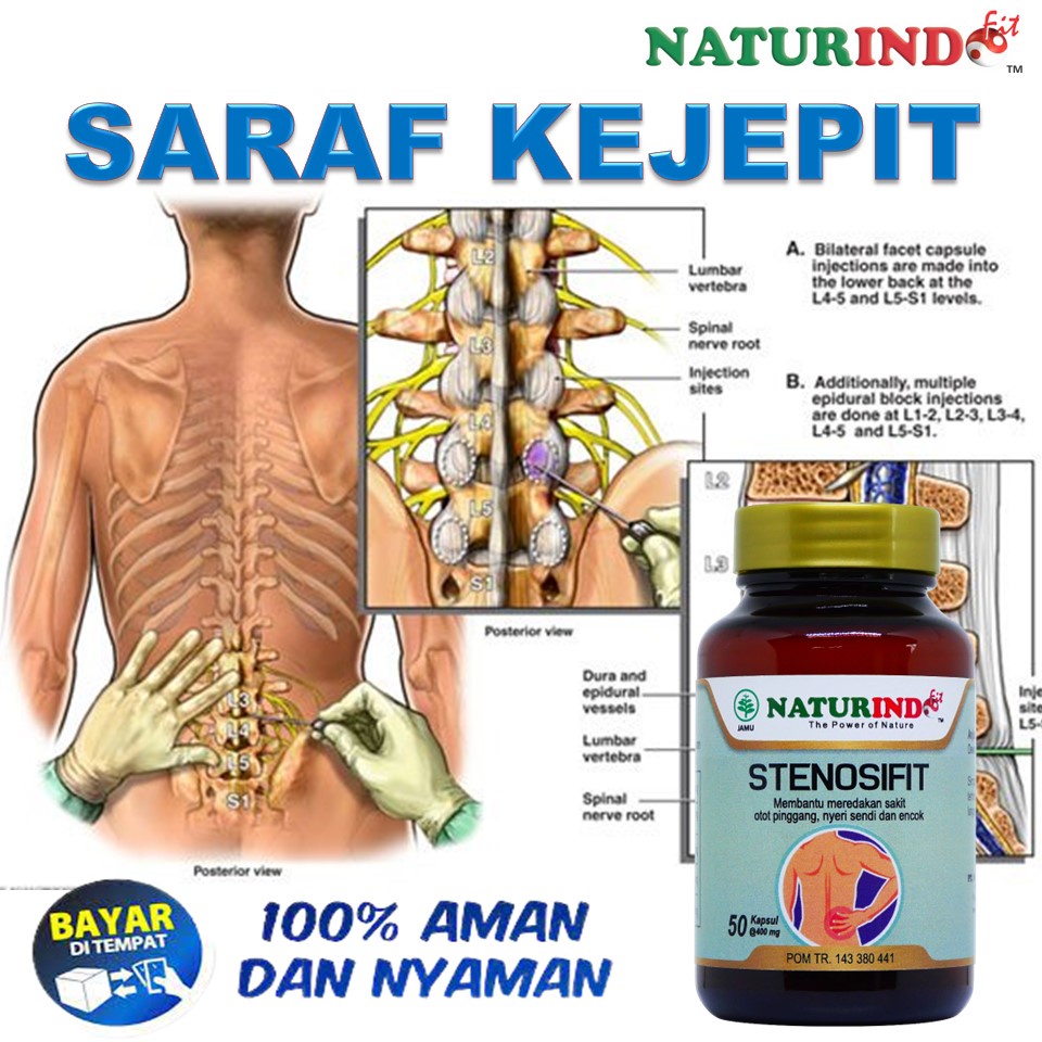 Jual Obat Saraf Kejepit Pinggang Dan Kaki Sakit Pinggang Sakit Punggung ...