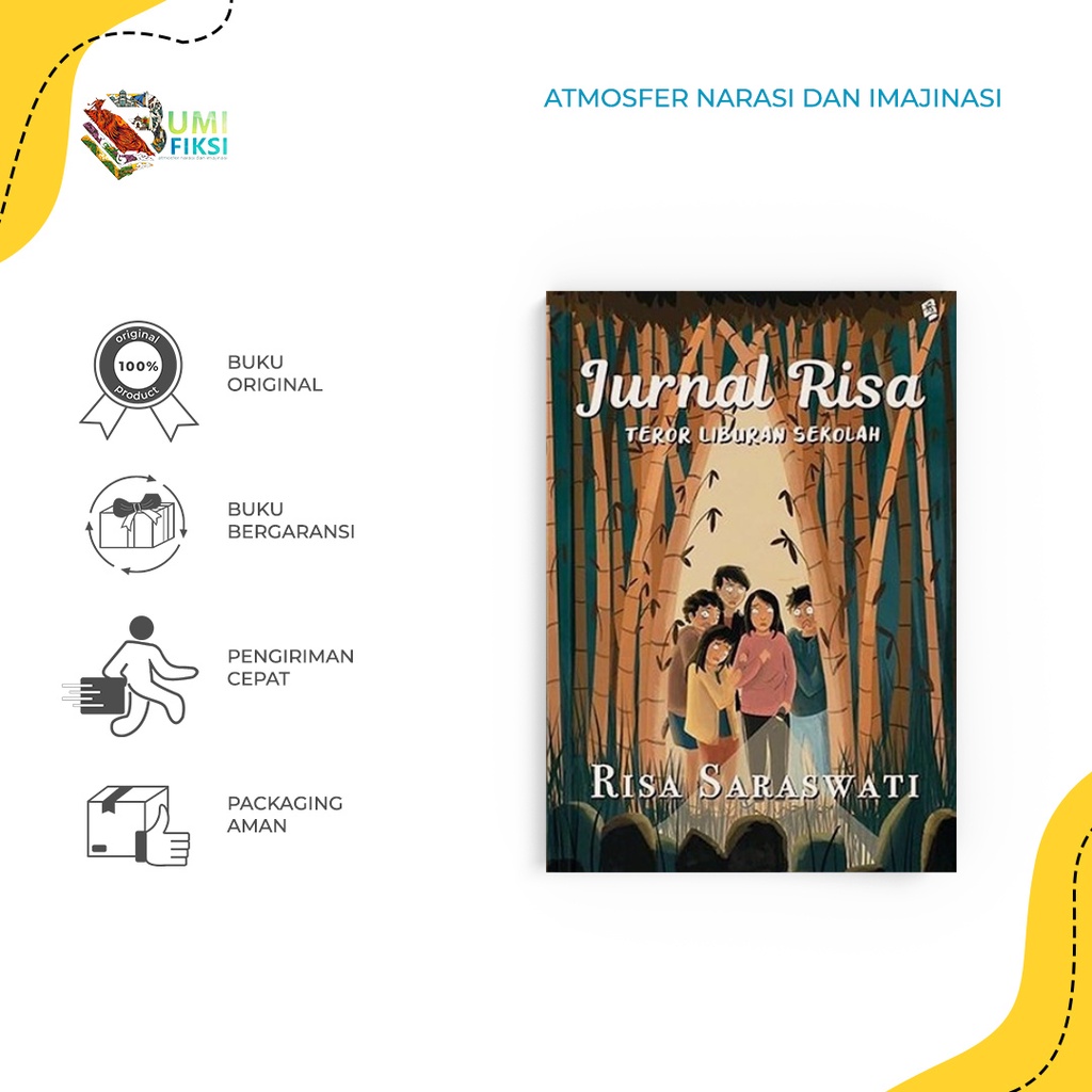 Jual Buku Novel Horor Jurnal Risa : Teror Liburan Sekolah - Risa ...