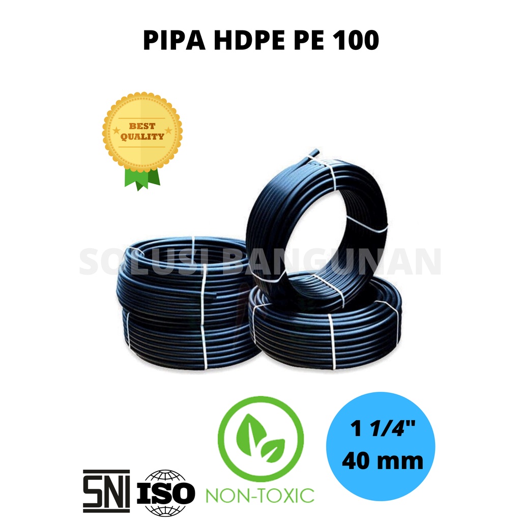 Jual Pipa HDPE 1 1/4" inch 40mm SNI Selang HDPE Selang Irigasi | Shopee Indonesia