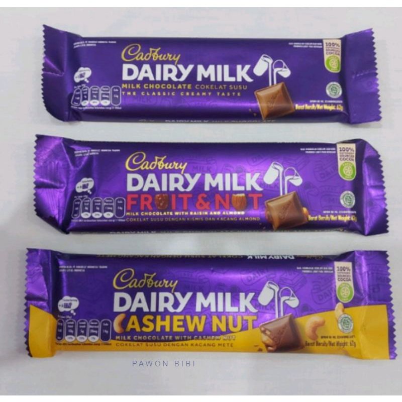 Jual Coklat Cadburry Dairymilk 62gr | Shopee Indonesia