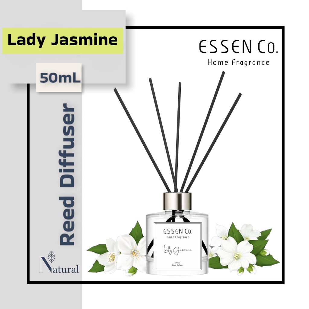Jual Essen Co Reed Diffuser Aromatherapy Jasmine Pengharum Pewangi Ruangan Aromaterapi Melati ...