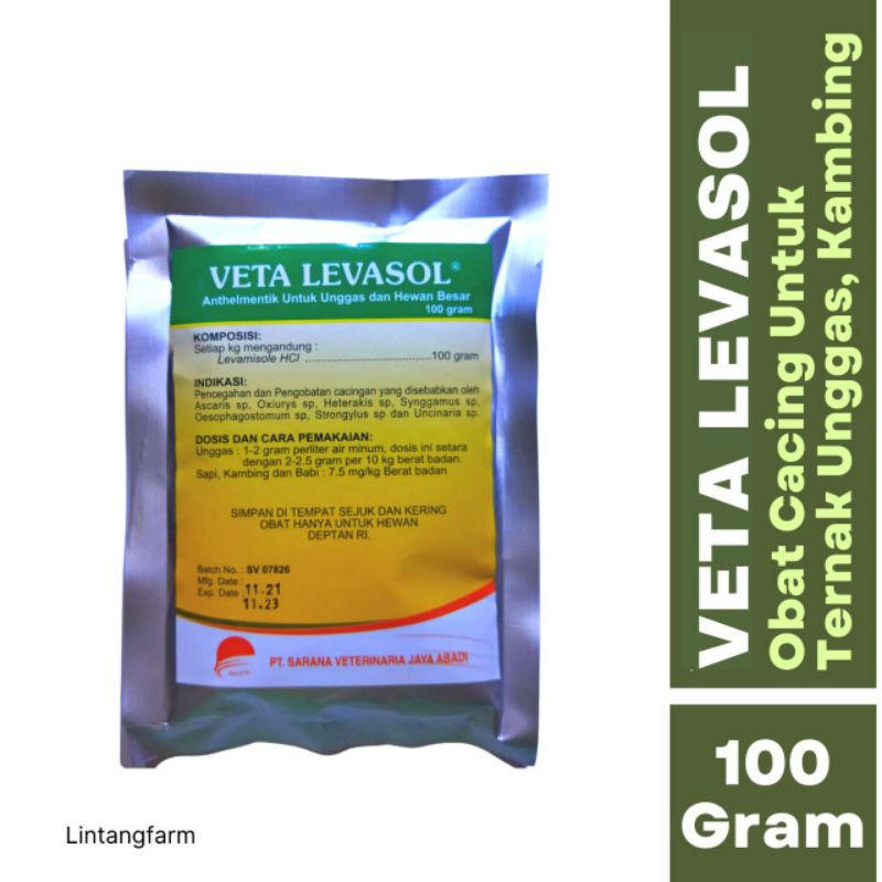 Jual Veta Levasol 100 gr - Obat Cacing Ayam - Obat Cacing Sapi - Obat Cacing Kambing Ternak ...