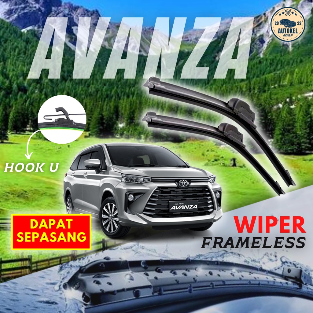 Jual Wiper Mobil Avanza Frameless Import Berkualitas Karet Tebal Lentur ...