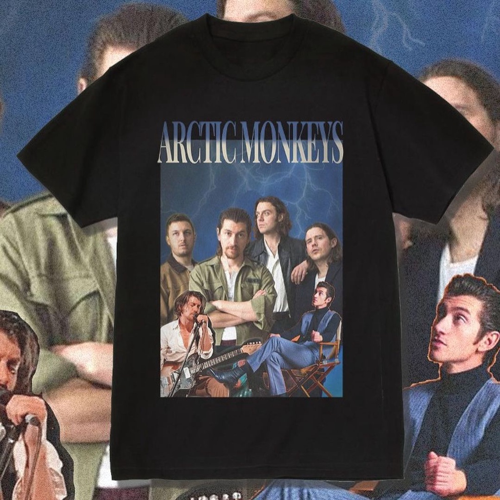 Jual Arctic Monkeys Blue Lightning T-Shirt | Shopee Indonesia