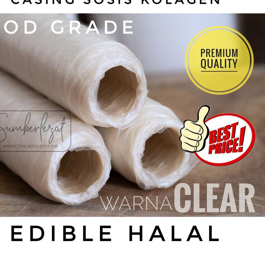 Jual 28AHA 23 mm CLEAR - Casing Selongsong Sosis Bakar Jumbo Kolagen ...