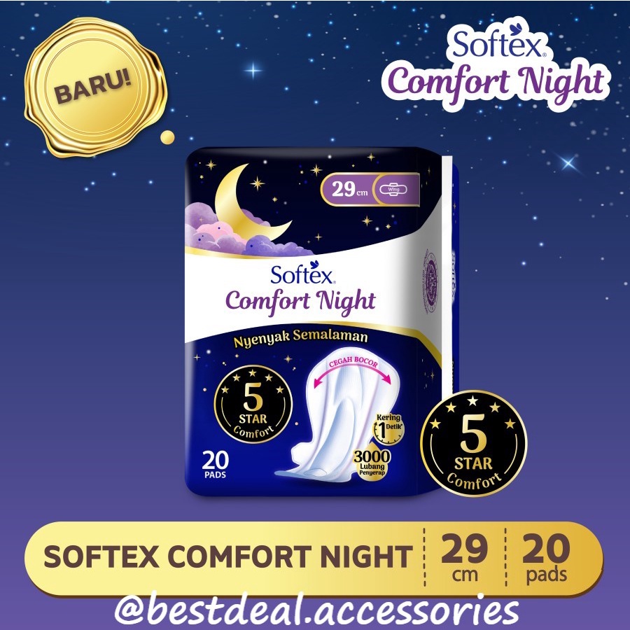 Jual Softex Comfort Night 29cm 20s (isi 20) | Shopee Indonesia