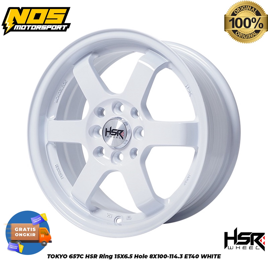 Jual VELG TE37 HSR TOKYO RING 15 WARA PUTIH UNTUK MOBIL PCD 4X100 DAN 4X114,3, LEBAR 6,5 ET 40 ...