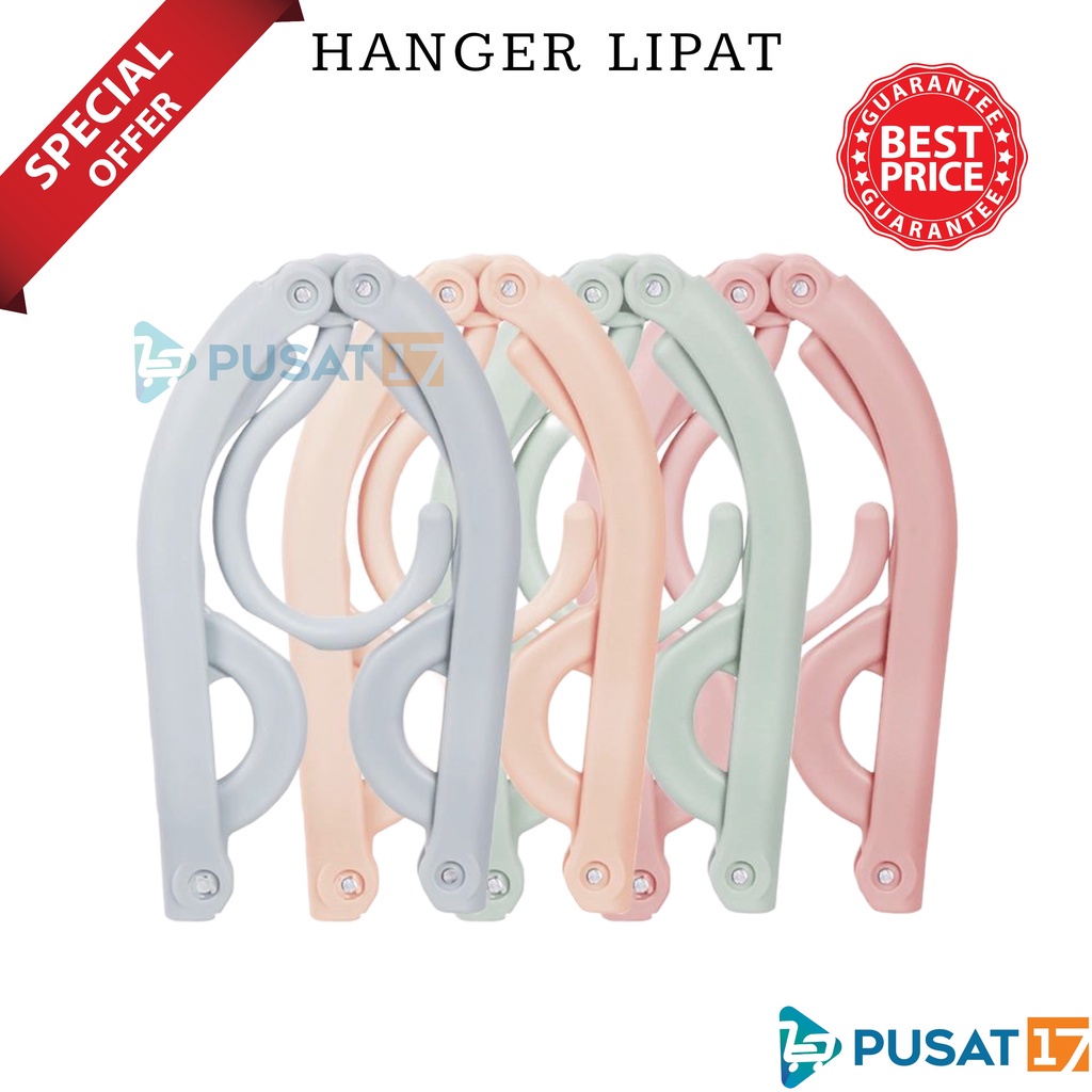 Jual GANTUNGAN BAJU LIPAT SERBAGUNA / HANGER LIPAT MAGIC PORTABLE ...