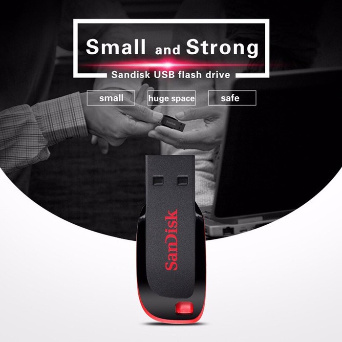 Jual Sandisk Cruzer Blade CZ50 Flashdisk Sandisk 8GB 16GB 32GB 64GB ...
